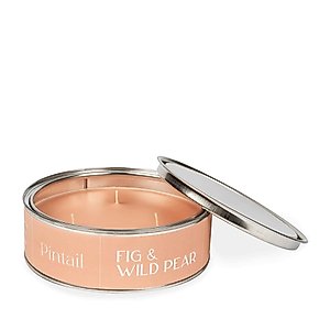Pintail Candles Large 3 Wick Scented Candle Tin - Fig & Wild Pear
