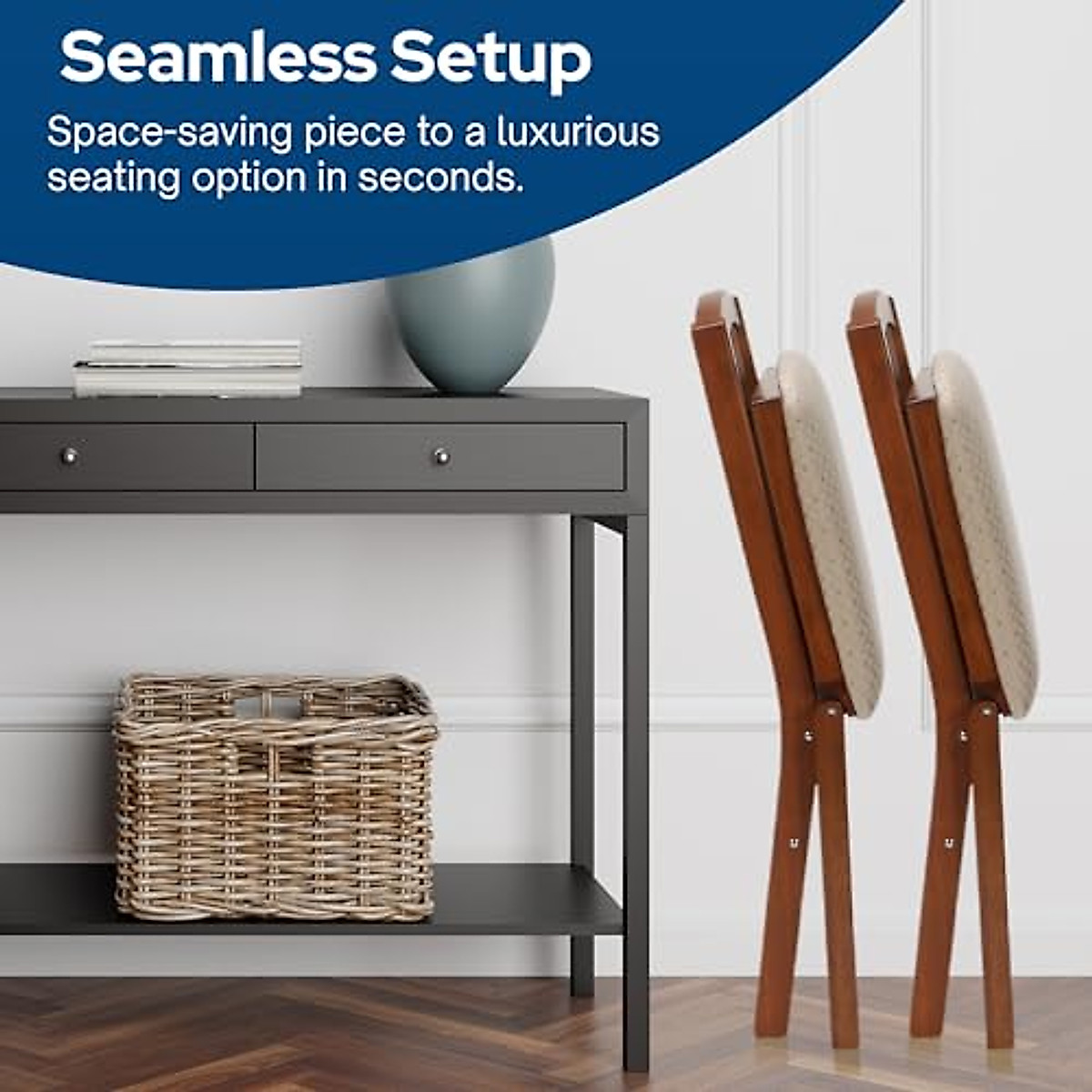 Stakmore Slat Back Folding Chair Finish, Set of 2, Cherry