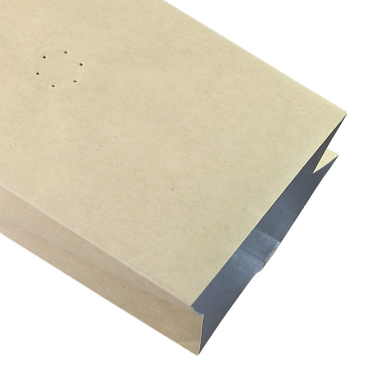 25Pcs Matte Colored Aluminum Side Gusset Open Top Bags w/Vent Valve (8oz, Kraft)