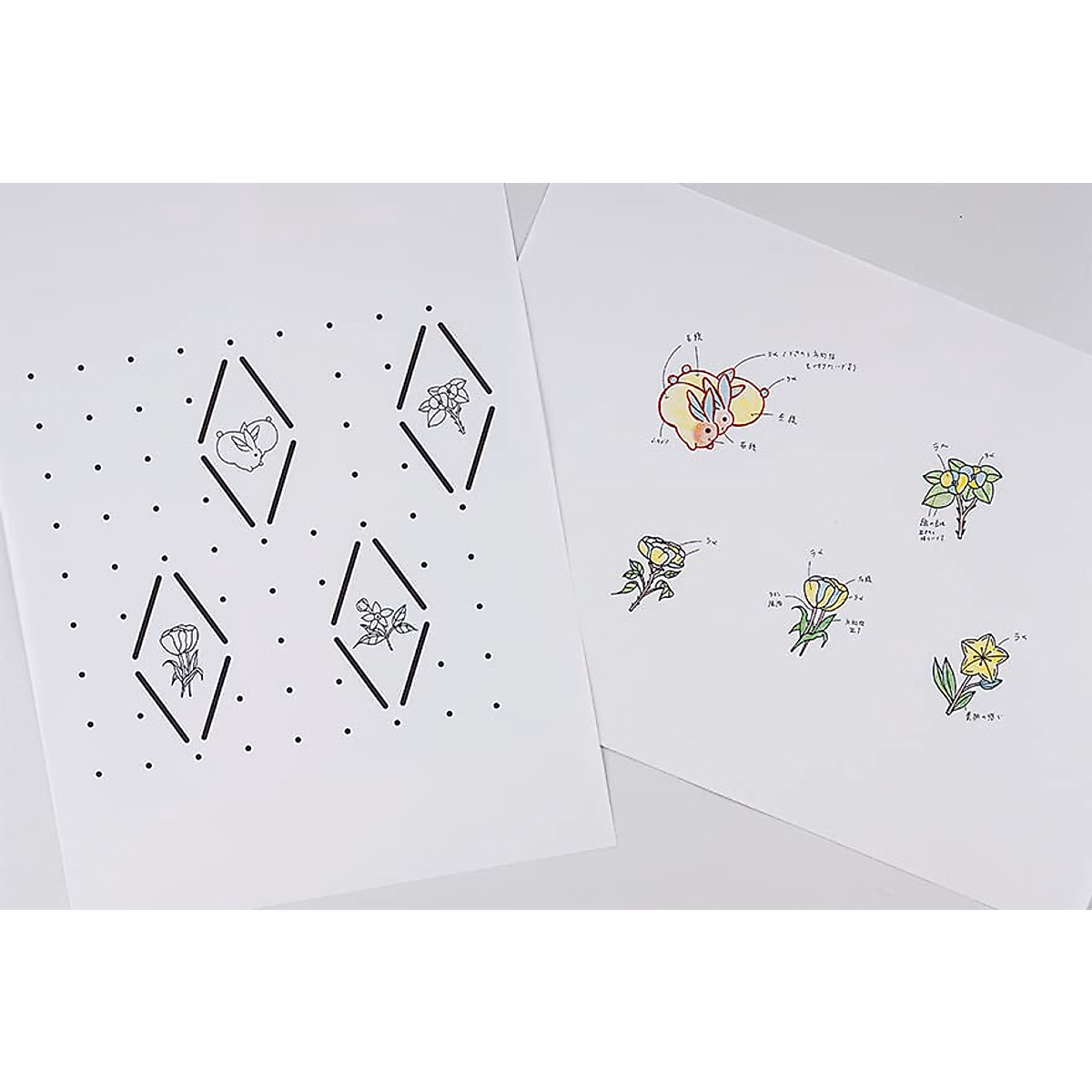 Hobonichi Techo Cousin Cover [A5 Cover Only] PYT: Tokyo in bloom/rabbits