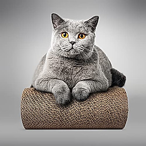 CatGuru Cat Scratcher, Reversible Cat Scratching Pad, Cardboard Cat Scratching Post, Premium Cat Scratch Pad, Durable Cat Scratchers, Cat Scratching Bed, Cat Scratcher Lounge (XXL)