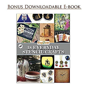 CrafTreat Reusable Stain and Splatter Stencils for Painting on Wood, Canvas, Paper, Fabric, Floor, Wall and Tile - Stains and Splatters - 6x6 Inches - DIY Art and Craft Stencils - Splatter Stencil