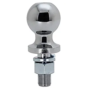 Quick Products QP-HB3001 1-7/8" Chrome Hitch Ball - 3/4" Diameter x 2" Long Shank - 2,000 lbs.