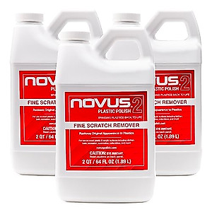 NOVUS 7072 | Fine Scratch Remover #2 | 3 Pack, 64 Ounce Bottles