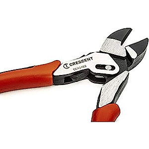 Crescent 8" Diagonal Compound Action Dual Material Cutting Plier - CCA5428 , Red