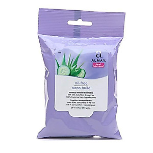 Almay Makeup Remover Cleansing Towelettes, Oil-Free 25 ea (Pack of 2)