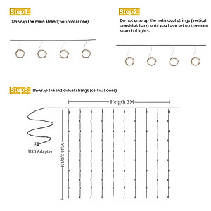 Black Sheer Backdrop Curtains with Lights String for Birthday Party 10ft × 8ft Black Tulle Backdrop Curtain for Baby Shower Halloween Photo Shoot Decorations