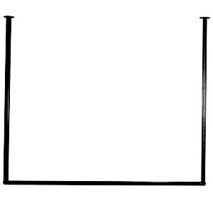 Wall-Mounted Heavy-Duty Clothes Rails, Metal Clothing Display Racks, Suspended Commercial Ceiling Hangers, Ceiling-Mounted Hangers/Black / 100cm×100cm
