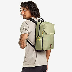Chrome Industries Ruckas Backpack, Lightweight, Travel Backpack for Men and Women, Water Resistant, 14 Liter, Oil Green