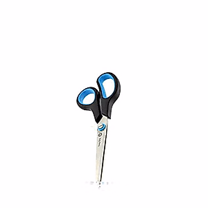 Westcott 8 inch Easy Grip Left Handed Soft Grip Scissor - Black/Blue