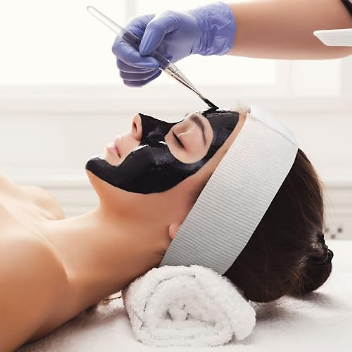 APPEARUS 100 Ct. Disposable Spa Facial Headbands with Convenient Closure