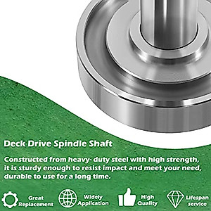 Sunluway Blade Spindle AM39912 Deck Drive Spindle Shaft for John Deere F510 F525 SRX75 SRX95 STX30 STX38 Lawn Mowers Garden Tractors Replaces AM39916, AM33098, AM30301, AM37999