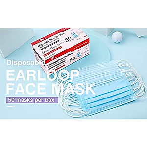2000PCS Bulk Wholesale Face Masks for Business and Home Use-Disposable Face Mask-Blue 3 Ply Face Mask Cup Dust Masks PPE Filter Protection Face Masks