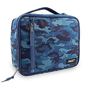 PackIt Freezable Classic Lunch Box, Blue Camo