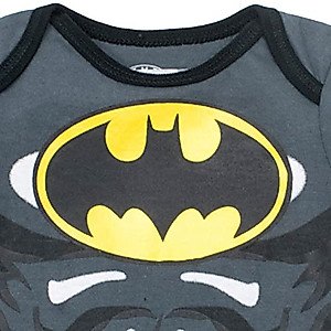 WARNER BROS. Batman Newborn/Infant Baby Boys' Bodysuit with Cape Grey (18 Months)