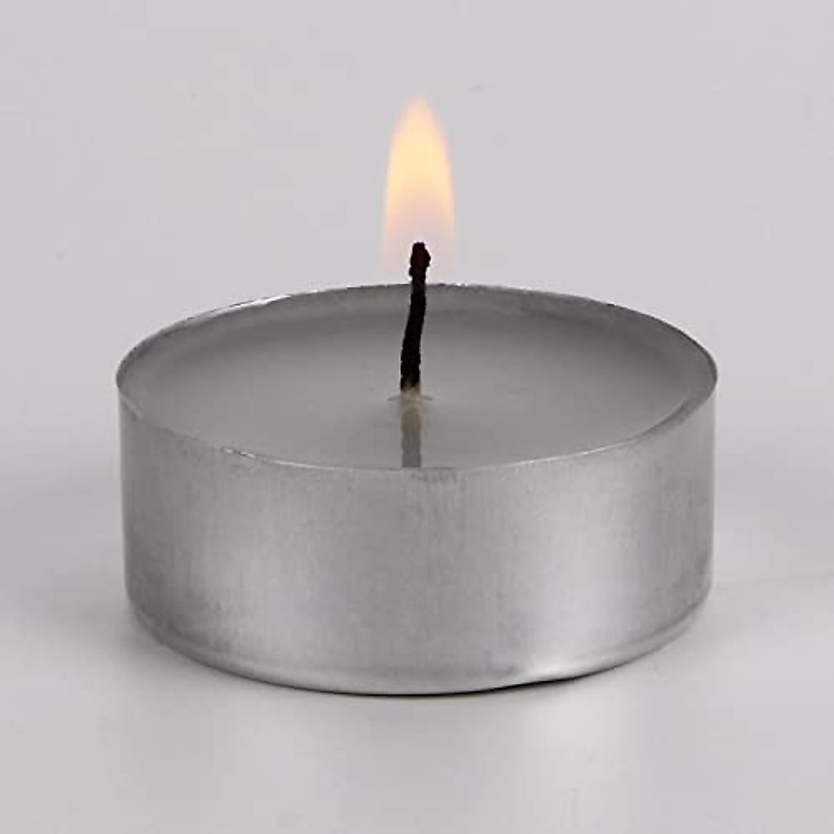 10 Pack Unscented Tea Light Candles 4.5 Hours Smokeless, Dripless Small Votive Mini 1.5" Tealight Candles for Home Decorative, Pool, Shabbat, White