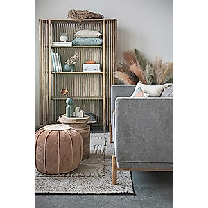 Creative Co-Op Contemporary Decorative Office Shelves and Marble, Set of 2 Bookends, Beige, 2