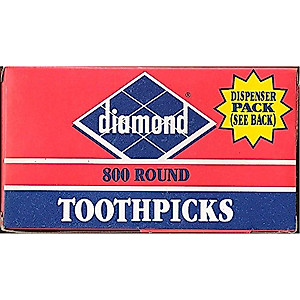 Diamond 800 Round Point End Toothpicks 2.5