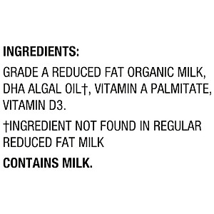 Horizon Organic DHA Omega-3 Milk, DHA 2 Percent Milk, 64 FL OZ Half Gallon Carton