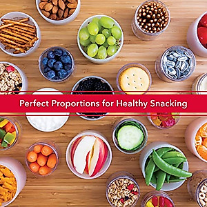 Whiskware Disney Stackable Snack Containers for Kids and Toddlers, 3 Stackable Snack Cups for School and Travel, Elsa and Bruni