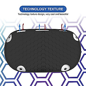 Esimen 5 in 1 Accessories Set, Adjustable Head Strap for Oculus Quest 2 VR Skin Face Cover Grip Cover,Enhanced Support and Comfort in VR(Black)