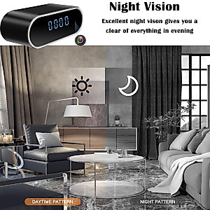 2024 New Hidden Camera Detector, No Audio, WiFi Nanny Camera for Home Office Indoor Surveillance Camera with Motion Detection, Night Vision