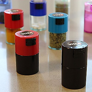 Vitavac - 5g to 20 grams Vacuum Sealed Container - Yellow Cap & Black Body