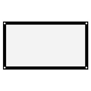 40 Inch Projection Screen, Foldable and Portable Anti Crease Movies Screens for Home Theater Outdoor Indoor Support Double Sided Projection for Home Party Office Classroom