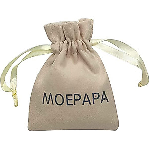 Moepapa Pearl Hoop Earrings Ear Cuff no piercing 2pacs Set (White)