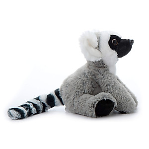 The Petting Zoo Ringtailed Lemur Stuffed Animal, Gifts for Kids, Wild Onez Zoo Animals, Ringtailed Lemur Plush Toy 9 inches