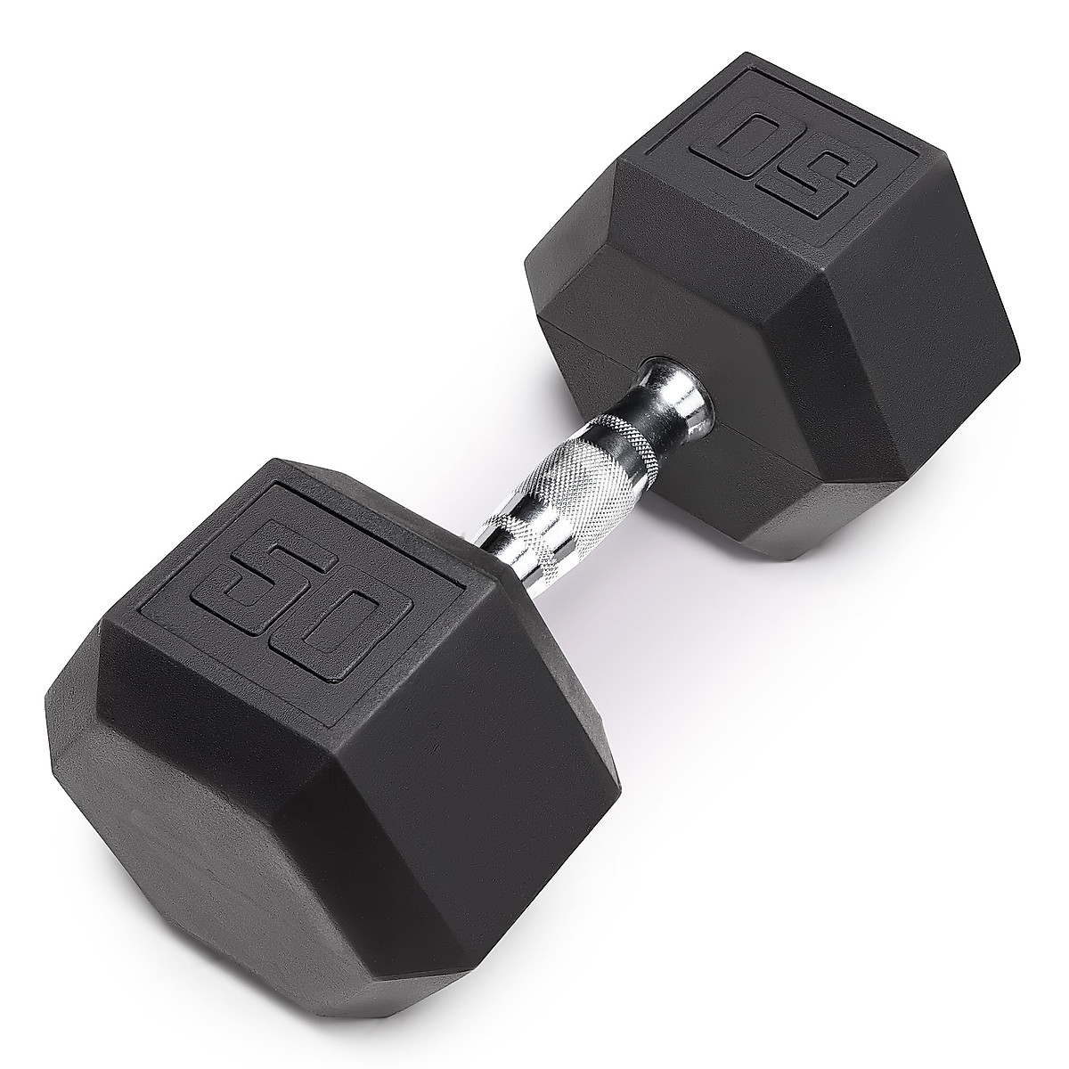 Marcy Rubber Hex dumbbell - 50 lb, sold as each