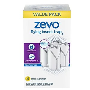 Refills 4 Cartridges | Device Sold Separately+ 3 pcs Yellow Sticky Fruit Trap