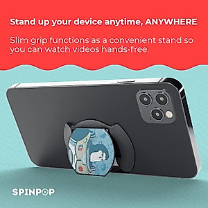 Disney Slim Grip Phone Holder + Kickstand, Phone Accessory for All - Super Thin Wireless Charger Compatible, Back Bone for iPhone,iPad,iPod,Samsung (Buzz Lightyear)