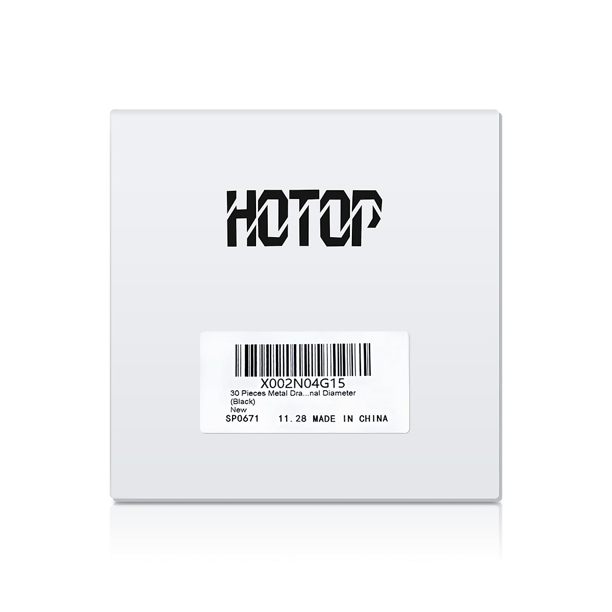 Hotop 30 Pieces Metal Drapery Curtain Rings and 30 Pieces Hanging Metal Curtain Drapery Pin Hooks for Window Door Shower(32 mm,Black)