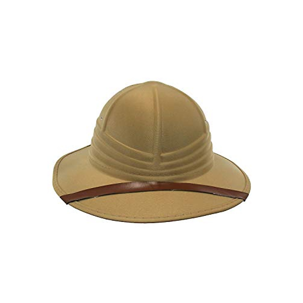 Nicky Bigs Novelties Adult Foam British Pith Helmet - Jungle Safari Zoo Keeper Sun Hats - Explorer Guide Helmets - Halloween Costume Accessory, Khaki, One Size