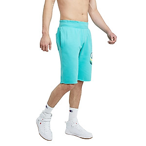 Champion Men's 10 Inch Reverse Weave C Shadow Cut-Off Shorts, Portal Teal (89597-586BOA), XX-Large