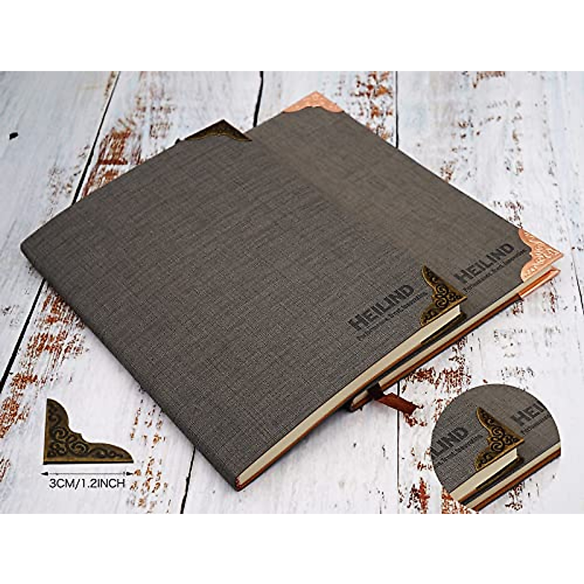 JSM 80-PCS Metal Book Corners, Corner Protector, Iron Decorative for Scrapbook Photo Album Diary Cover Menus Folder(Gold, Silver, Rose Gold, Antique Bronze)