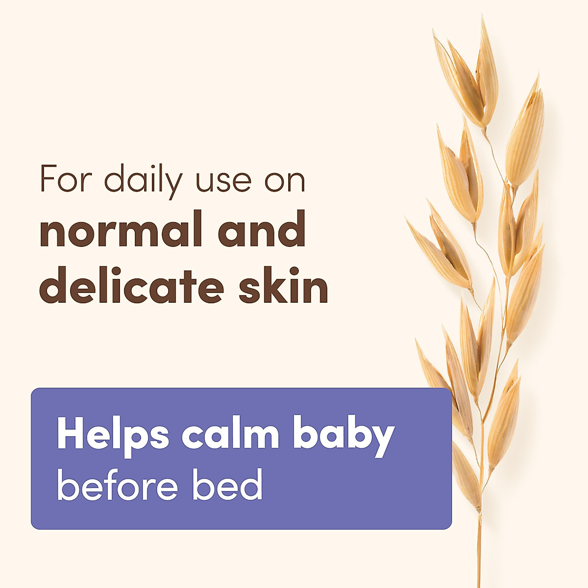 Aveeno Baby Calming Comfort Bath with Relaxing Lavender & Vanilla Scents, Hypoallergenic & Tear-Free Formula, Paraben- & Phthalate-Free, 18 Fl Oz (Pack of 1)