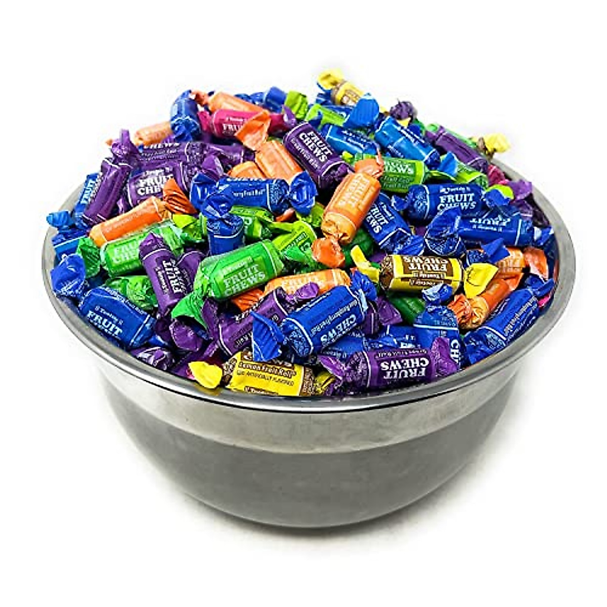 Holiday Special Tootsie Roll Fruit Chews - 6 lbs - Original Chewy Fruity Taffy Candy Soft Chews - Assorted 8 Flavor Variety Bulk Mix in Resealable Pantry Bag - Individually Wrapped, 96 oz.