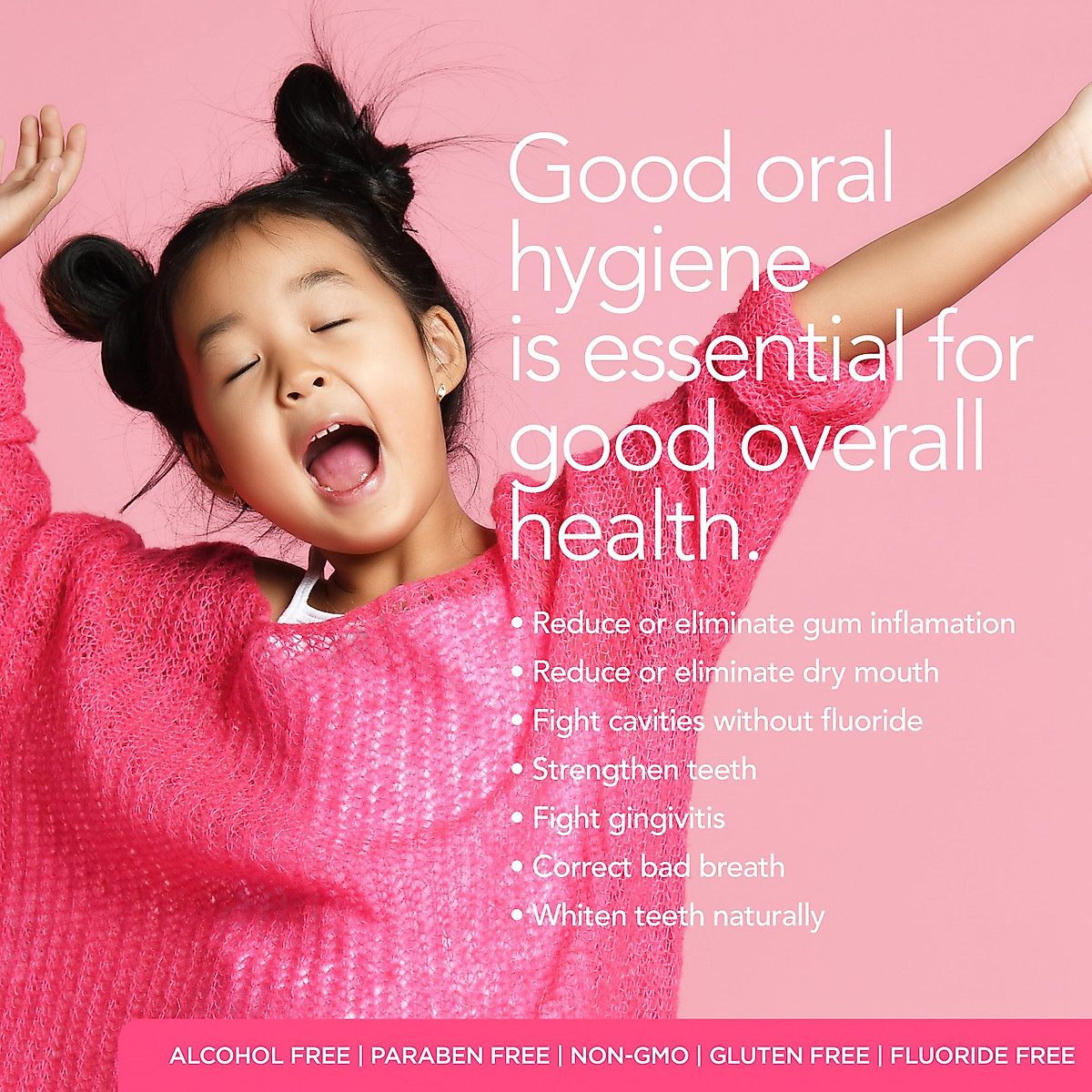 ORL Organic & Natural Bubblegum Toothpaste. Natural Safe Formula Uniquely Created to Clean Your Child’s Mouth, Helps Whiten Their Teeth Without Harmful Ingredients. Fluoride Free.