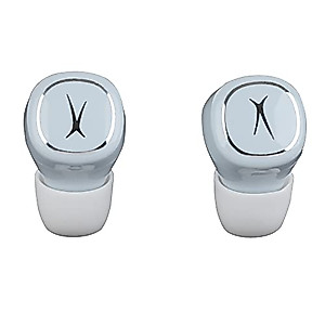 Altec Lansing NanoBuds 2.0 True Wireless Earbuds with Charging Case, TWS Waterproof Bluetooth Earphones with Touch Controls for Travel, Sports, Running, Working (ICY)