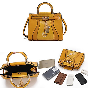 MKF Collection Women's Satchel Bag,Vegan Leather Top Handle Shoulder Bag Handbag Purse by Mia K