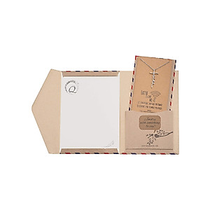 quan jewelry WiFi Faith Charm, Religious Jewelry, Virtual Thanksgiving Gift Ideas, Inspirational Jewelry with Greeting Card (Silver Tone)