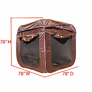 Admired By Nature Extended pop up SUV Tent, Cube, ABN5M008-PRPL , Purple