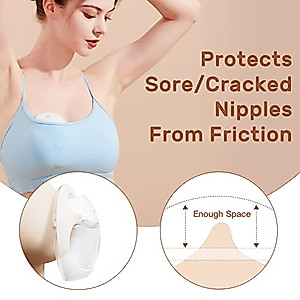 NCVI Breast Milk Collector, Milk Catcher, Breast Shells Protect Sore Nipples for Breastfeeding, Reusable Breastmilk Saver, Wearable Nursing Cups, Letdown Catch Discreet, BPA Free, 2.3oz/70ml, 1PIC