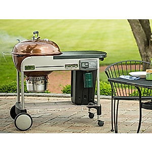 Weber Performer Deluxe Charcoal Grill, 22-Inch, Touch-N-Go Gas Ignition System, Copper