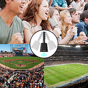 8 Inch Steel Cow Bell with Handle, 2-Pack Noise Makers Cowbell for Sport Events Cheering Hand Bell for Football Games,Party, Concert, Graduations, School, Farm Ranch(Black)