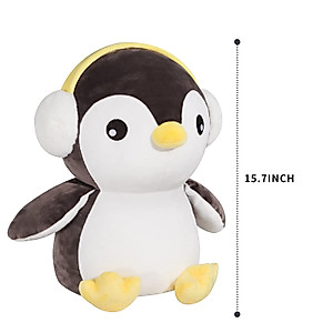 MMguai 16" Cute Big Penguin Plush Soft Body Pillow Plushies, Large Penguin Stuffed Animals Toy Room Decor, Gift for Girls and Boy Halloween, Christmas, Thanksgiving, Birthdays