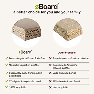 Way Basics Stacking 3 Cubby Bookshelf Storage Organizer (Tool-Free Assembly)