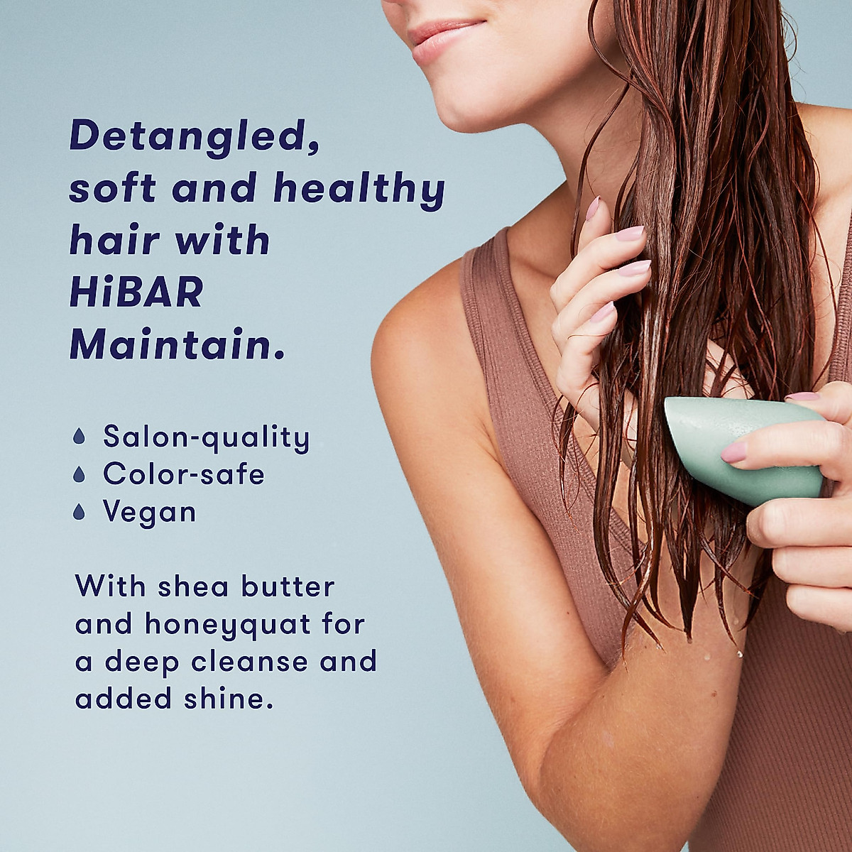 HiBAR Conditioner Bar, All Natural Hair Care, Plastic Free, Made with Eco Friendly Ingredients, Travel Size, Color Safe, Solid Sustainable Bars, Zero Waste (Maintain)